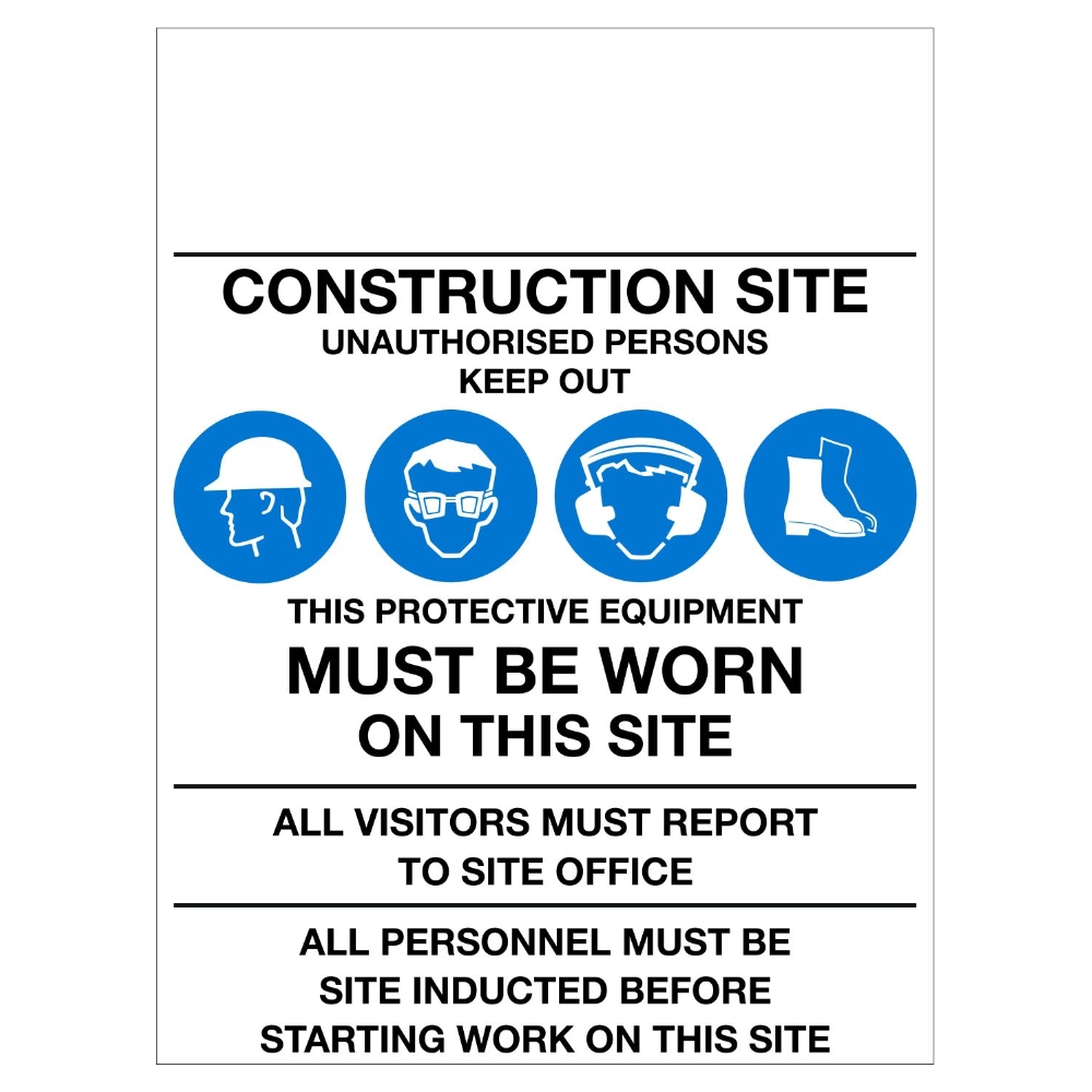 Mega Multi-Sign - Metal - 1200 x 900 - Site Ware Direct - Workwear, PPE ...
