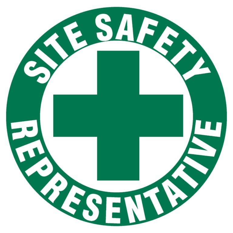 First Aid Site Safety Representative Hard Hat Sticker - 10/sheet - 50 ...