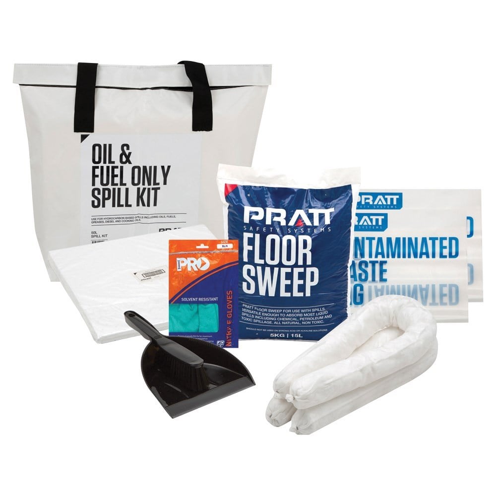 Oil & Fuel Spill Kit - 50 Lt - Site Ware Direct - Workwear, PPE ...