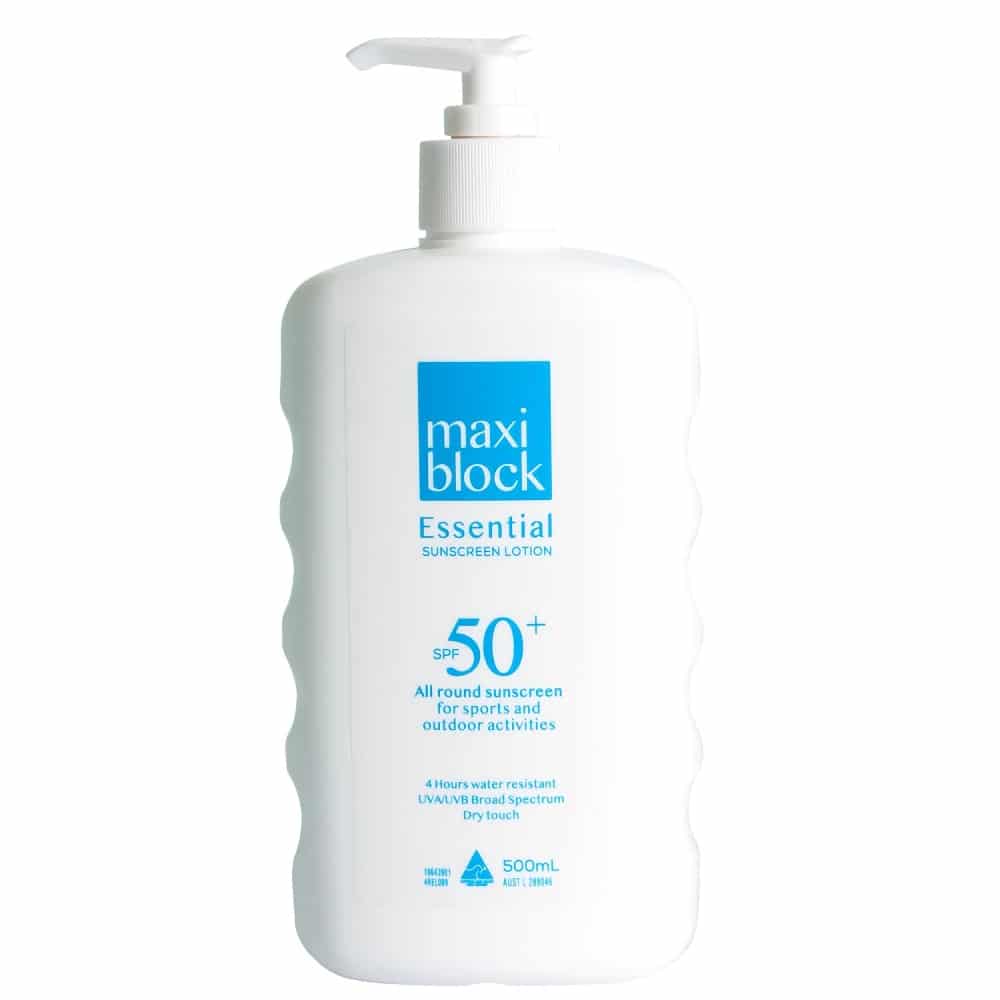 MaxiBlock - Sunscreen Pump - 500ml - Site Ware Direct - Workwear, PPE ...