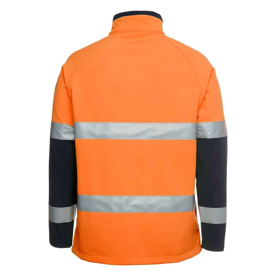 JB's - Taped Hi Vis Softshell Jacket - Orange/Navy - Site Ware Direct ...