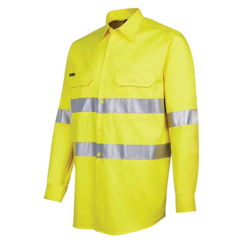 JB's - Taped Hi Vis Work Shirt - Yellow - Site Ware Direct - Workwear ...
