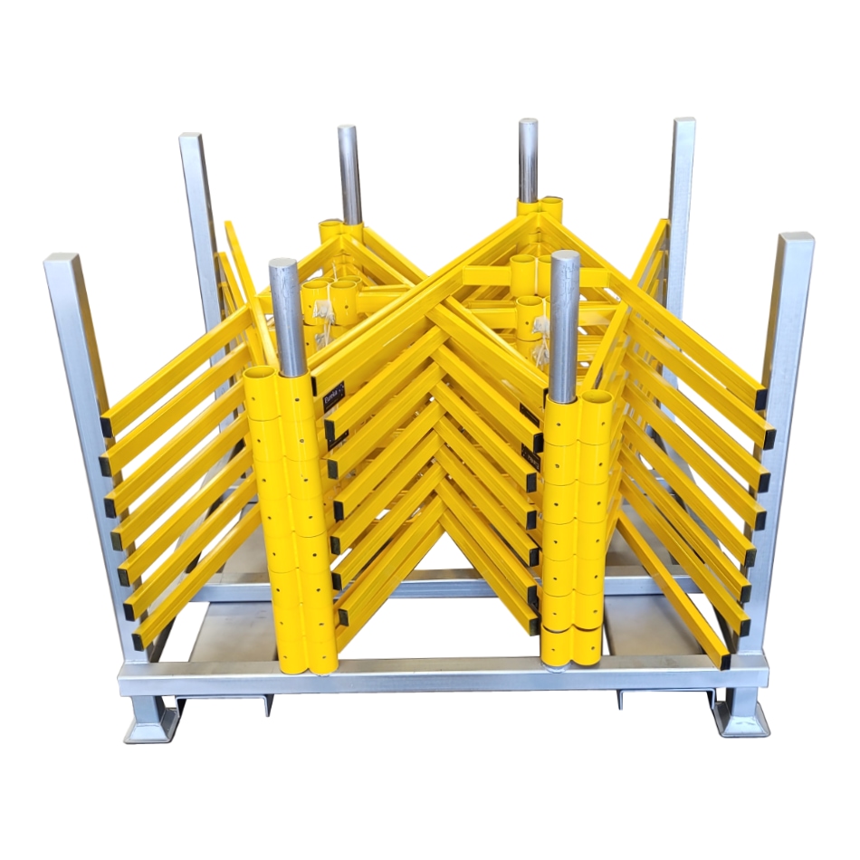 Heavy Duty Barricade Leg Stillage - 2-Frame - Site Ware Direct ...