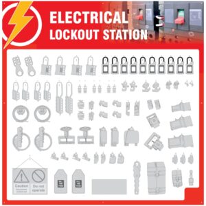 Electrical Shadow Lockout Station - Site Ware Direct - Workwear, PPE ...