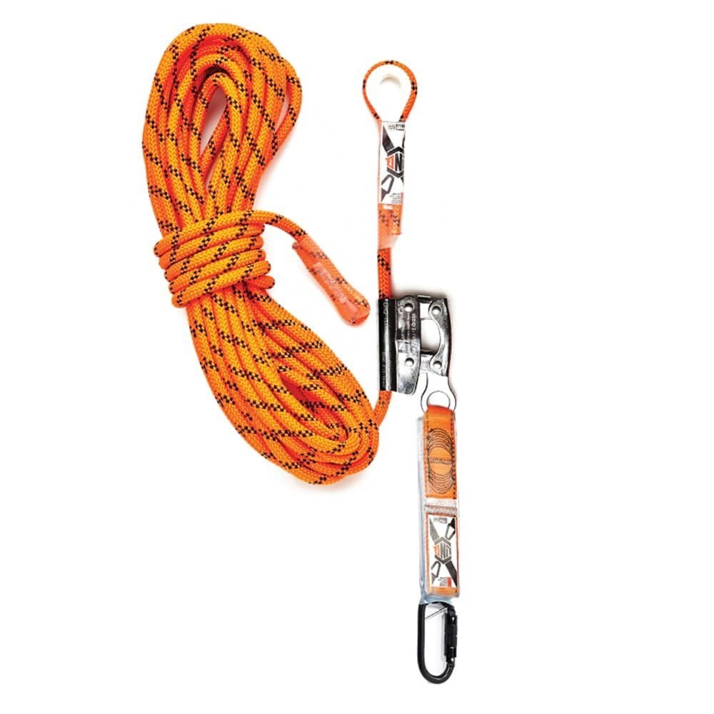 LINQ - Kernmantle Rope With Rope Grab Shocky & Screwgate Karabiner ...