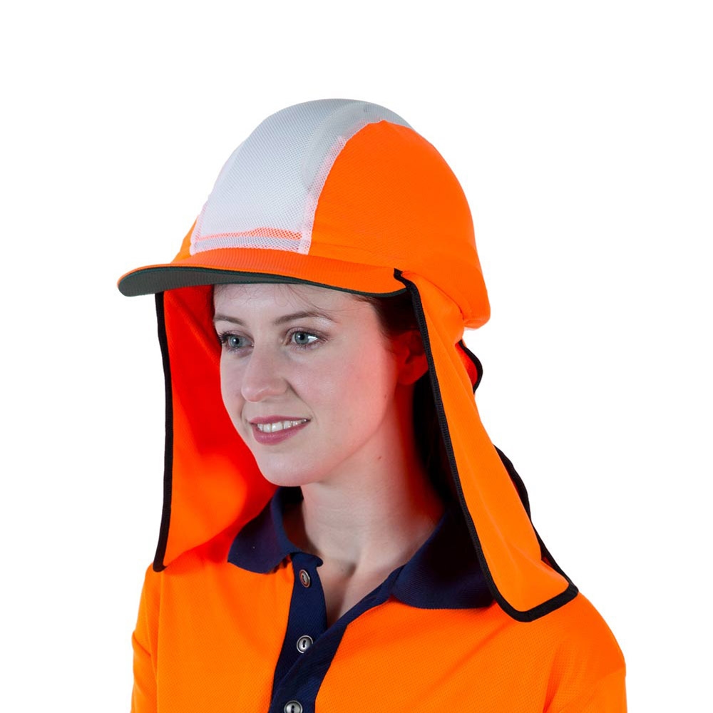Gobi Over Hat Micromesh Hard Hat Cover - Orange - SWD