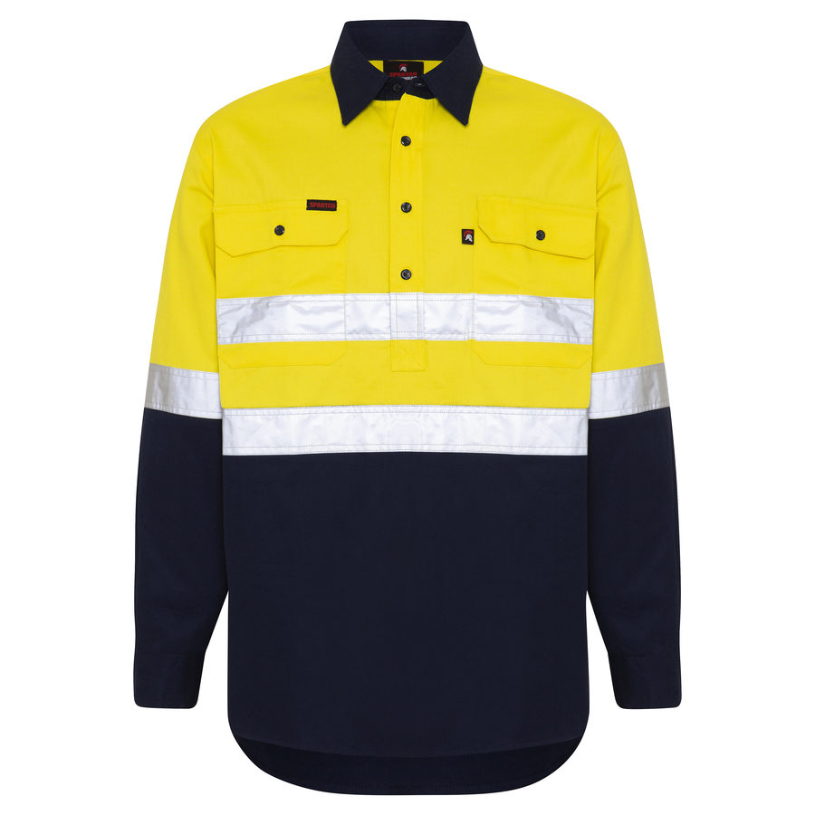 Spartan - Taped Cool Breathe Lightweight Hi Vis Closed Front Shirt ...