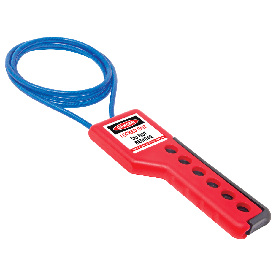 Adjustable Cable Lockout - Red 1m - Site Ware Direct - Workwear, PPE ...