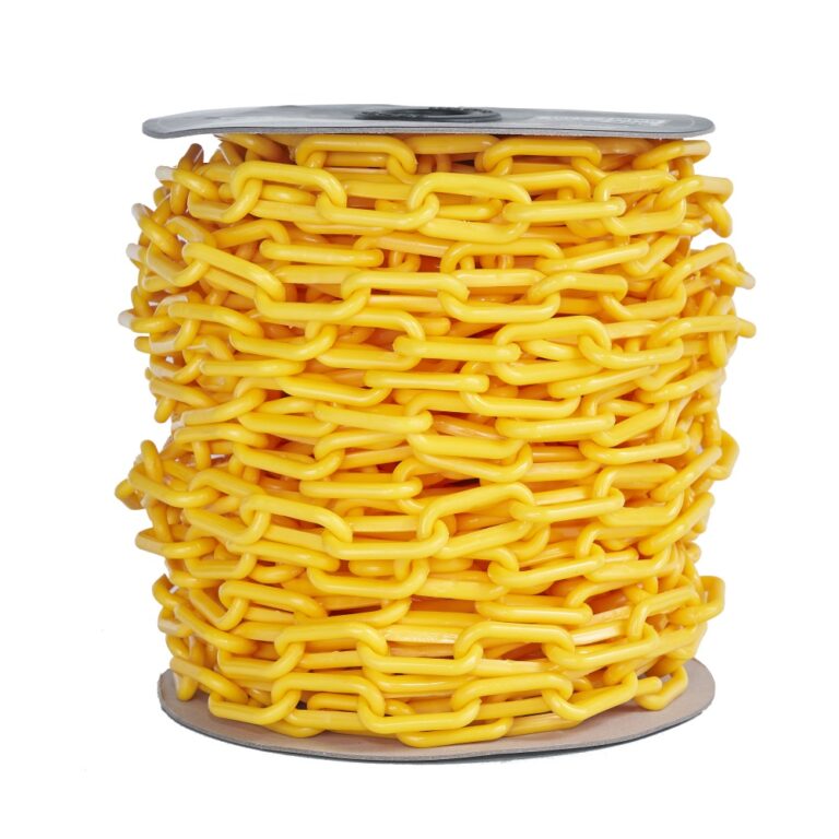 Yellow Plastic Safety Chain - 25m Roll - Site Ware Direct - Workwear ...